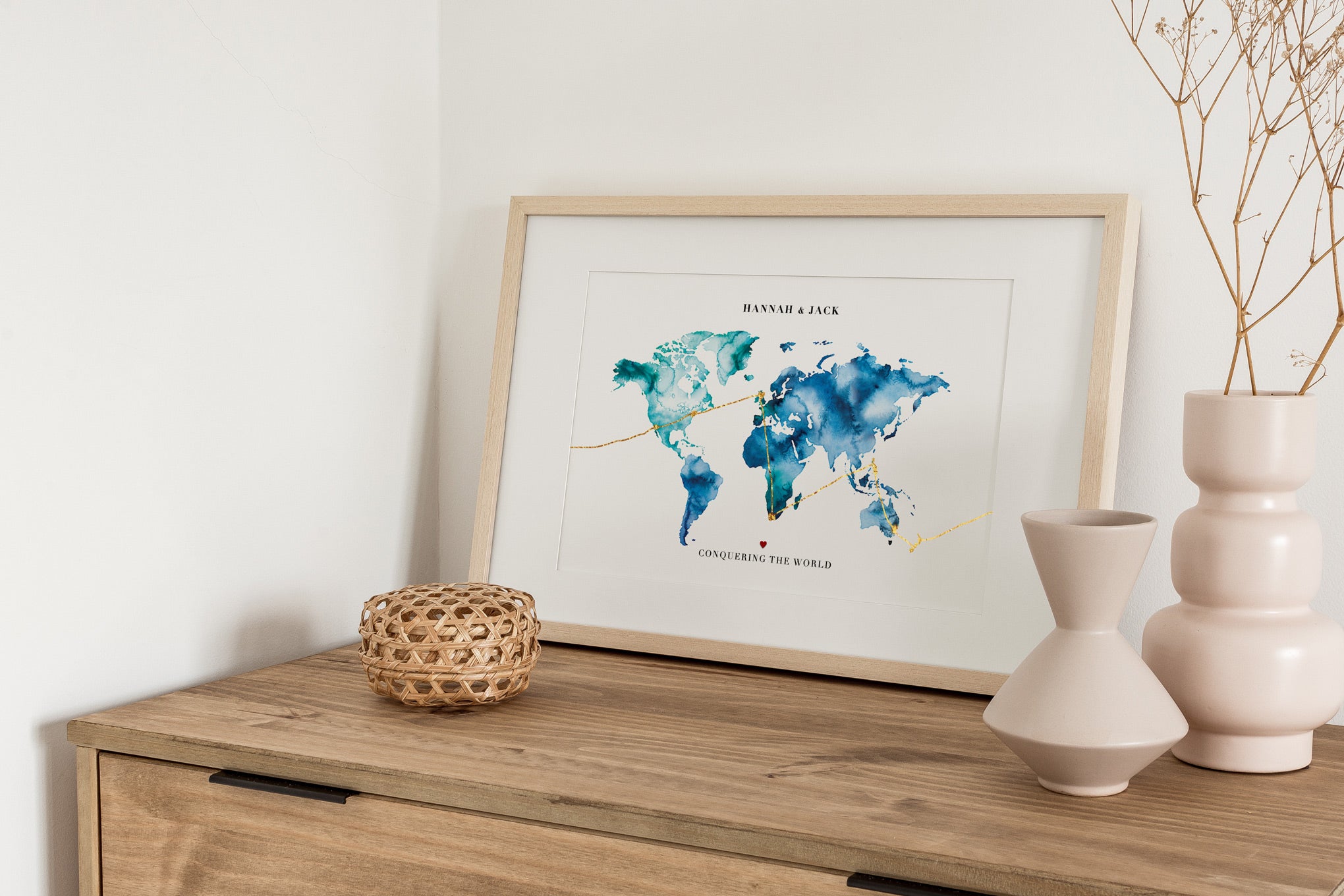Customisable Watercolour Maps