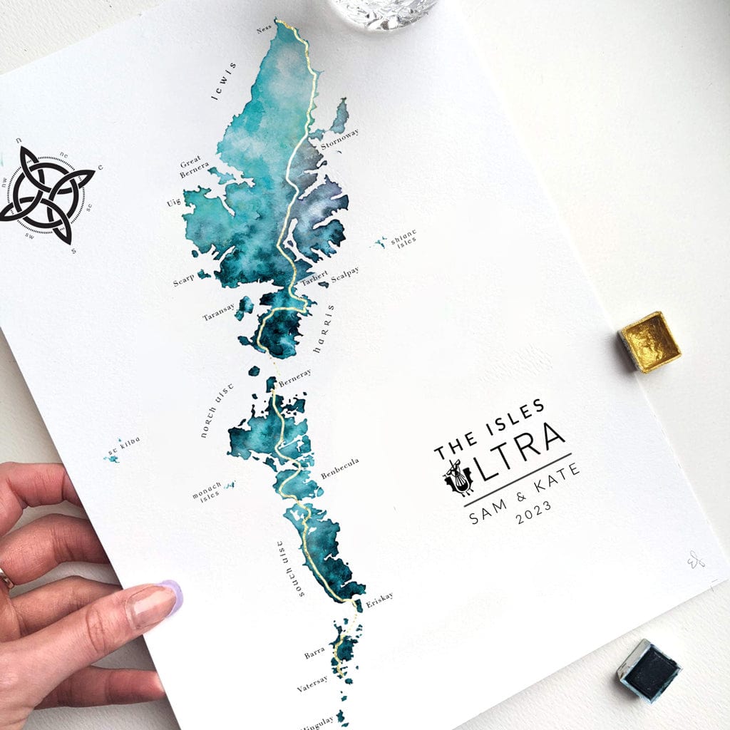 Outer Hebrides: Isle Ultra - Rat Race Map Art Print