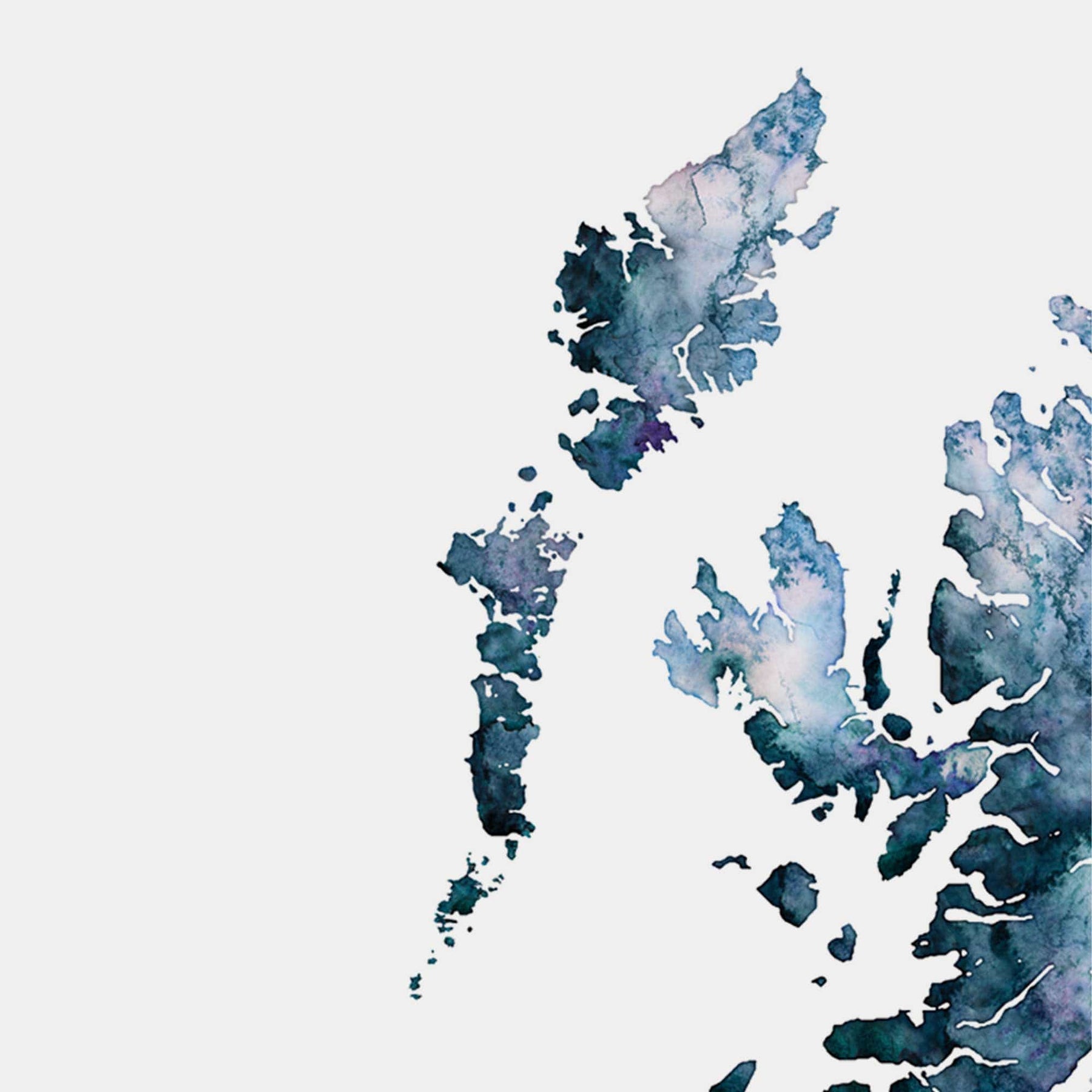 Golden Watercolour Maps