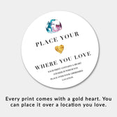 Calmac Ferry Routes With Gold Beaches Map Art Print